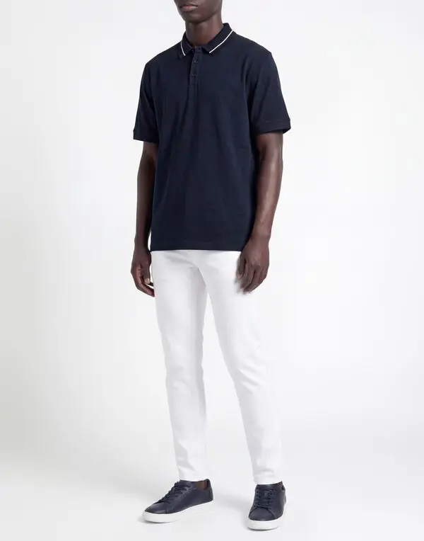Armani Exchange Polo Shirt Size Cotton, Elastane - Blue