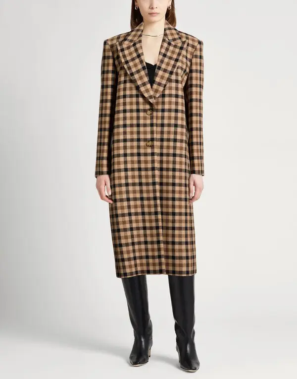 TWINSET Single-breasted Checked Coat