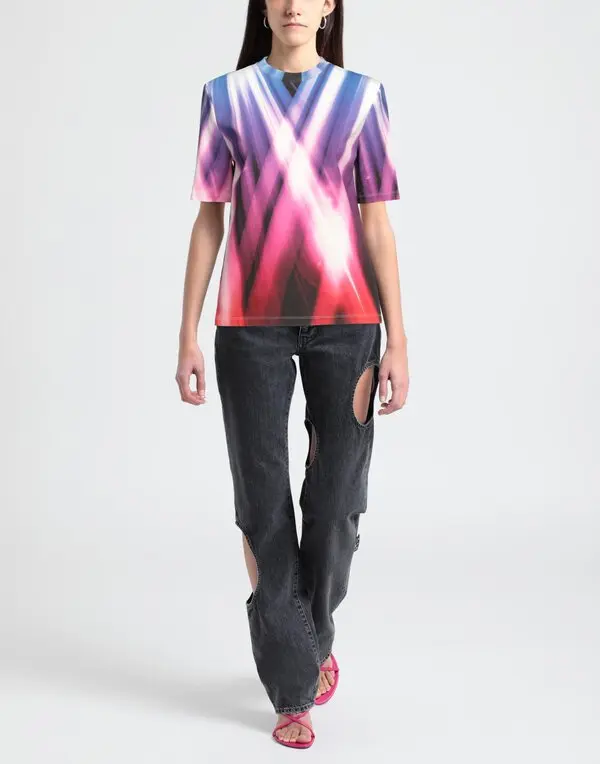 Attico Multicolor Cotton & Elastane T-shirt
