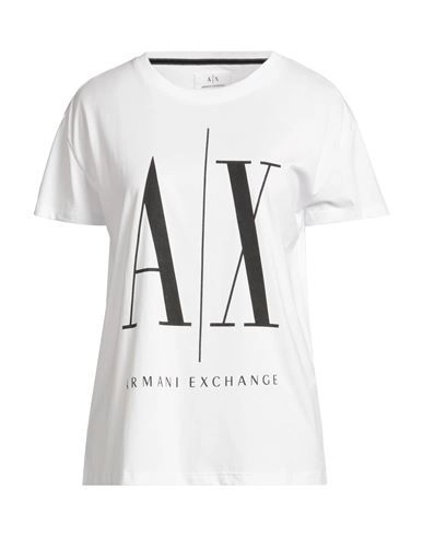 Armani Exchange Cotton Logo Print T-shirt - White