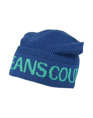 Versace Ribbed Knit Beanie - Blue