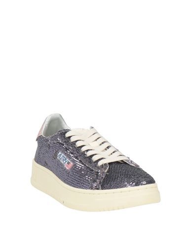 AUTRY Sequined Leather And Textile Low-top Sneakers