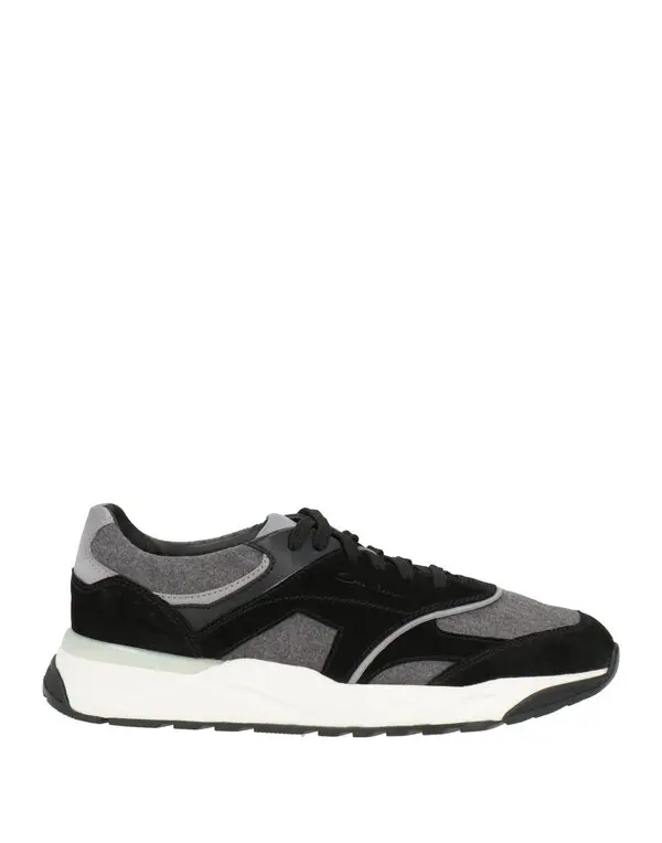 Santoni Sneakers Size Leather, Textile Fibers