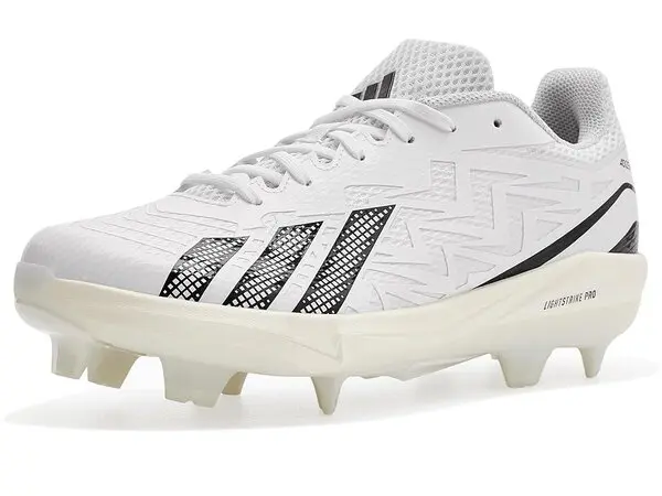 Adidas Adizero Electric 3.0 Tpu Cleated Shoes White/black/white - Gray