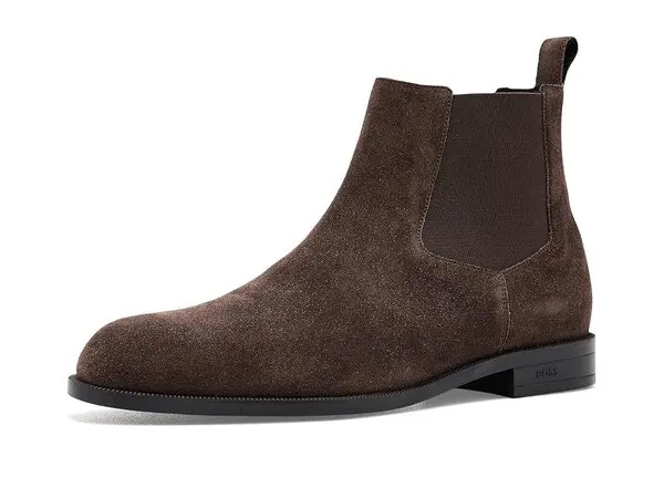 BOSS Tayil Suede Chelsea Boots - Dark Brown