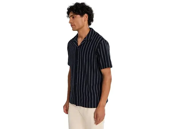 Vince Striped Terry Short Sleeve Cabana Clothing Coastal Combo