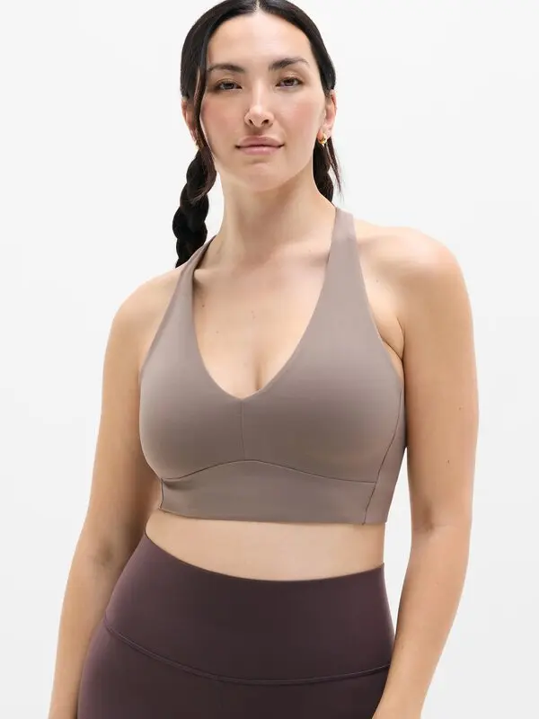 Athleta Transcend Longline Bra D-dd - Umber