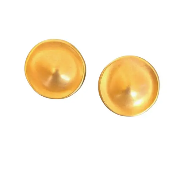VSTYLE Vintage Monet -tone Domed Clip-on Earrings