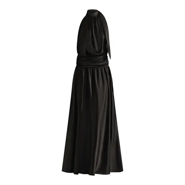 THE SOCIALITE OFFICIAL Halterneck Maxi Dress With Tie Straps