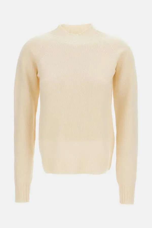 DRUMOHR Half-hooded Crew-neck Sweater - White