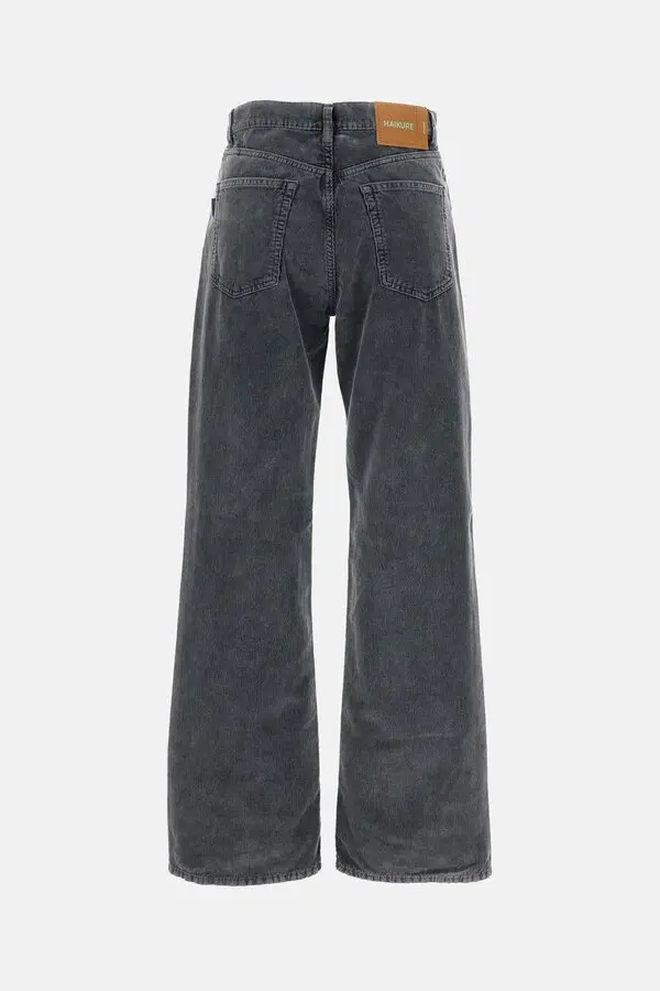 HAIKURE Velvet Corduroy Trousers - Grey
