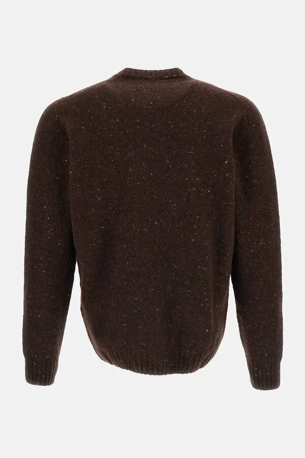 DRUMOHR Wool-blend Tweed Effect Crew Neck Sweater
