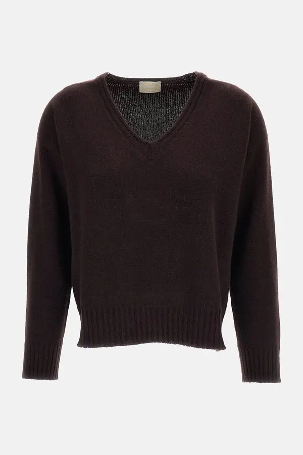 DRUMOHR V-neck Cashmere Sweater - Brown