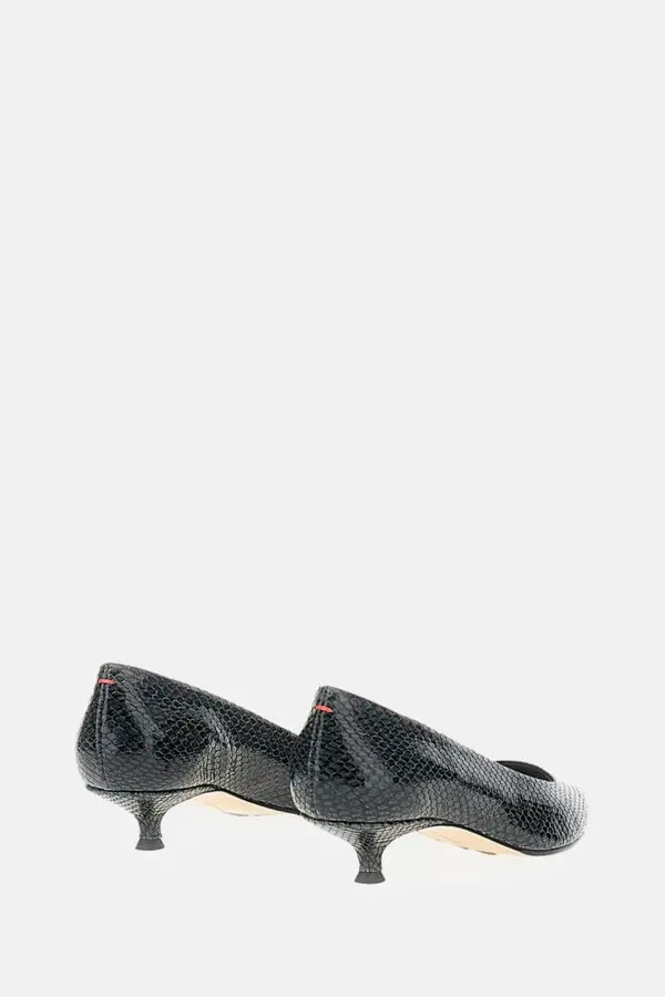 AeydĒ Cari Snake-print Décolleté Pumps - Verde