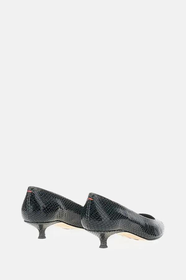 AeydĒ Cari Snake-print Décolleté Pumps - Verde