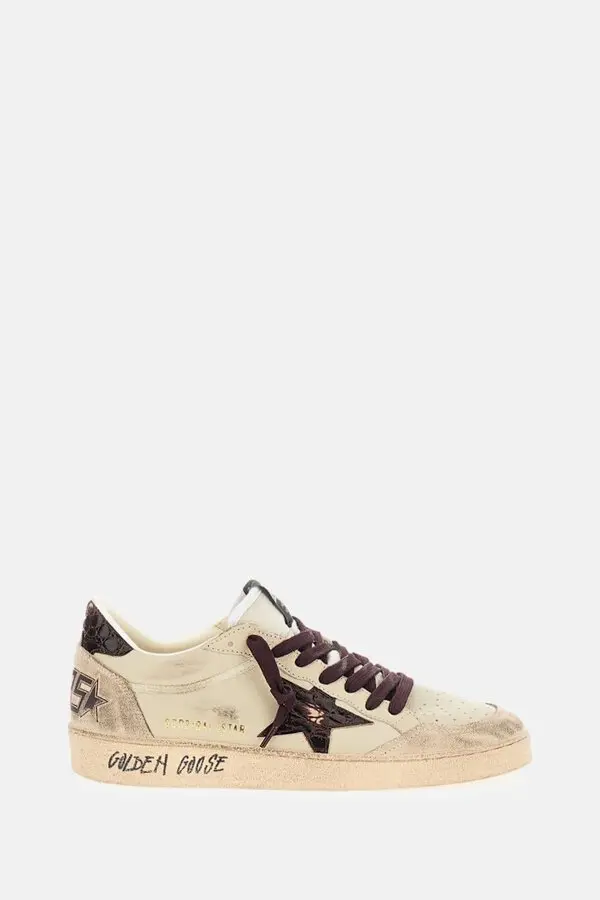 GOLDEN GOOSE Ball Star Sneakers In Coconut - Beige