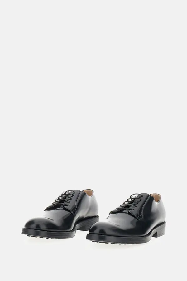 TOD'S Formal Derby Shoes With Rubber Sole - Nero