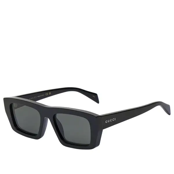Gucci Square Acetate Sunglasses With Logo Detail - Black/grey