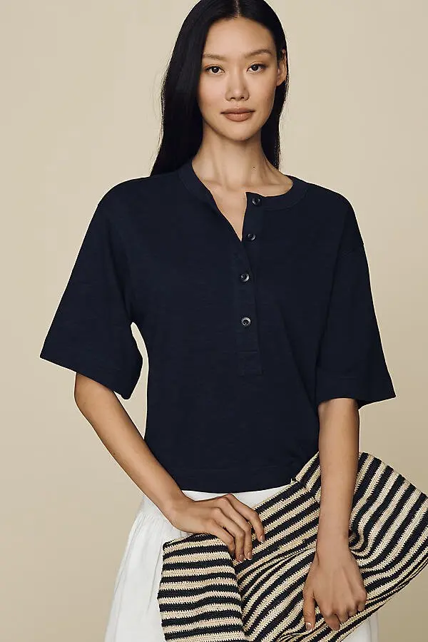 Sanctuary Freya Cotton Top - Navy