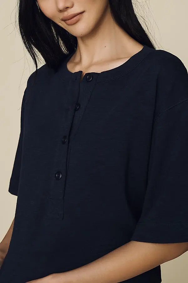 Sanctuary Freya Cotton Top - Navy
