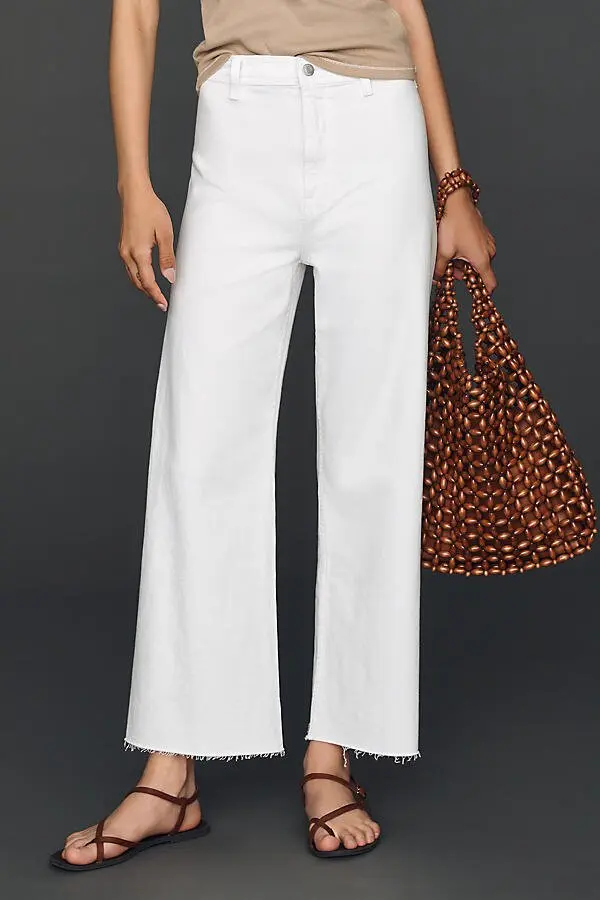 PISTOLA Penny High-rise Cropped Wide-leg Jeans