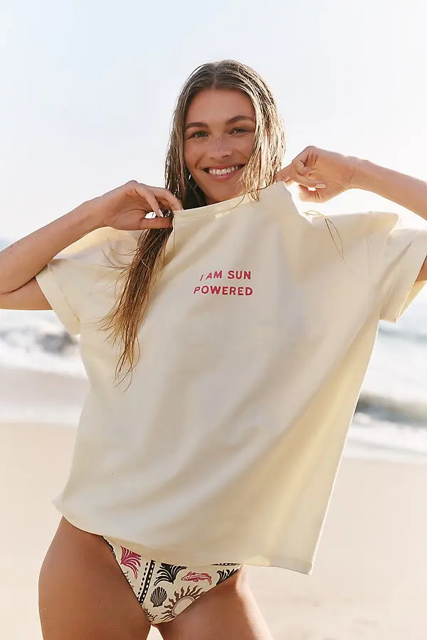 MALAI Oversized Cotton-blend T-shirt