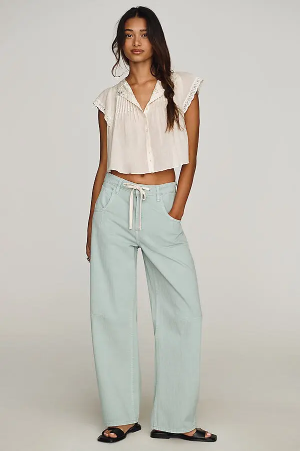 SEVENTY + MOCHI Mila High-rise Barrel-leg Jeans