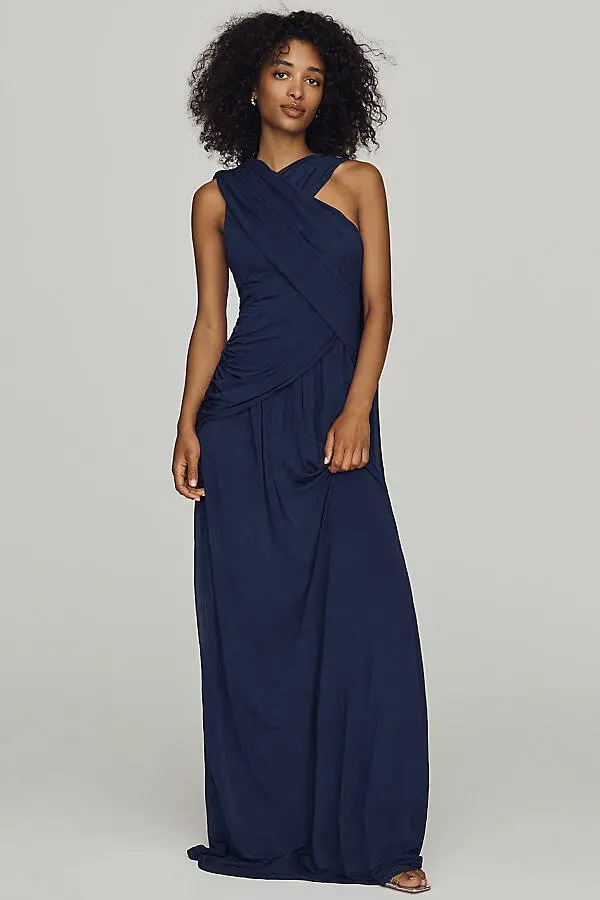 Misha Collection Hersha Scarf Maxi Dress - Deep Blue