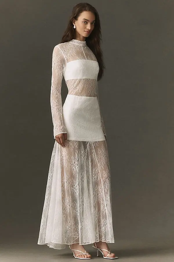 Shona Joy Labyrinth Lace Maxi Dress