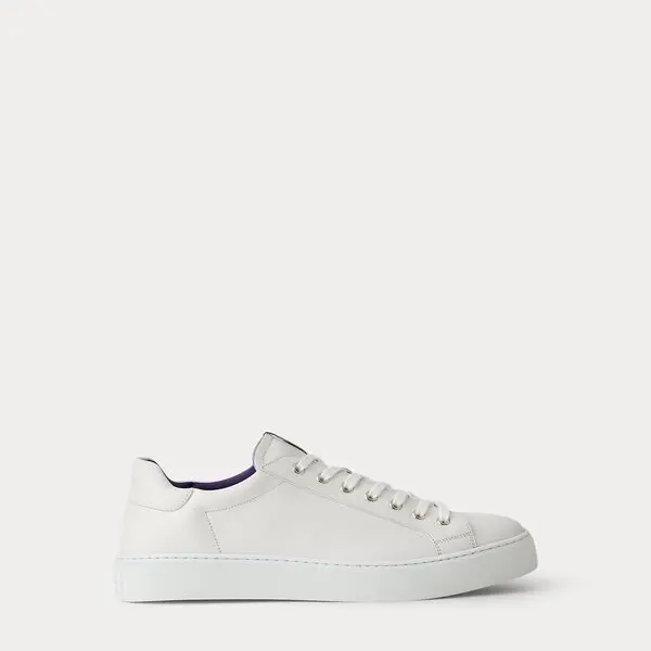 Ralph Lauren Severn Calfskin Sneaker - White
