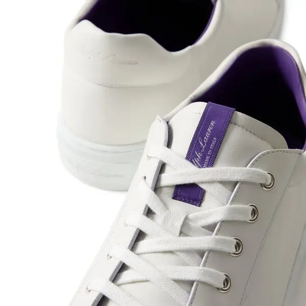 Ralph Lauren Severn Calfskin Sneaker - White