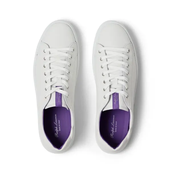 Ralph Lauren Severn Calfskin Sneaker - White