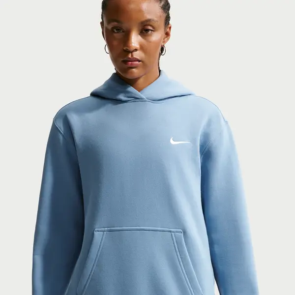 Nike Studio Fleece Weight Pullover Hoodie - Blue