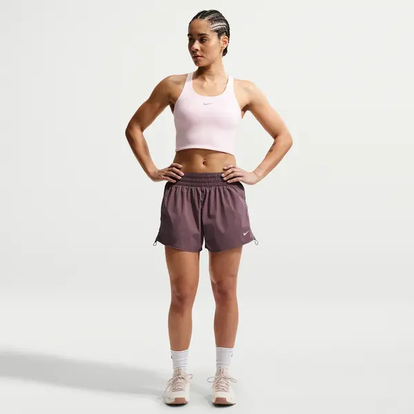 Nike One Dri-fit Brief-lined High-waisted 5" Shorts - Purple
