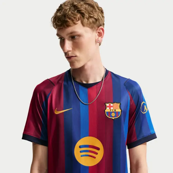Nike Fc Barcelona 2026/27 Stadium Home Dri-fit Soccer Replica Jersey - Red
