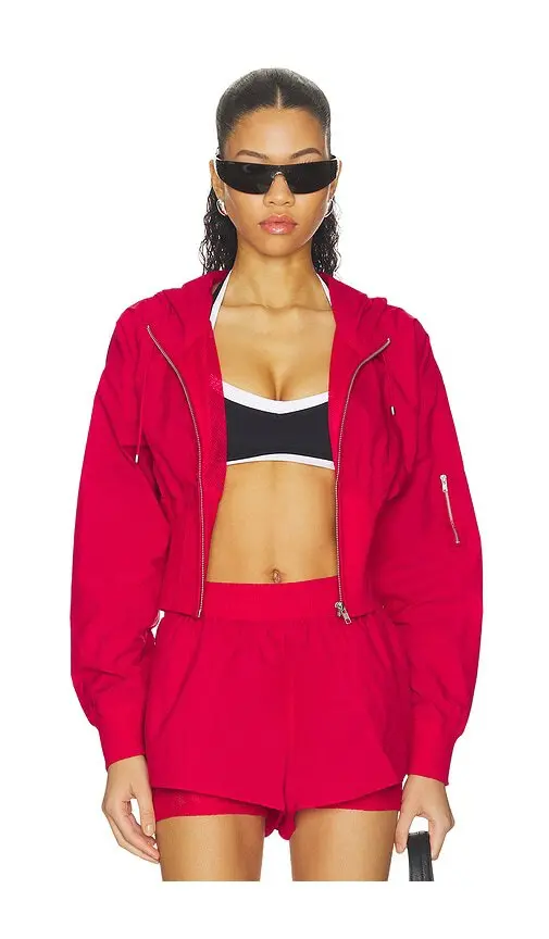 FLEUR DU MAL Nylon Jacket In Red