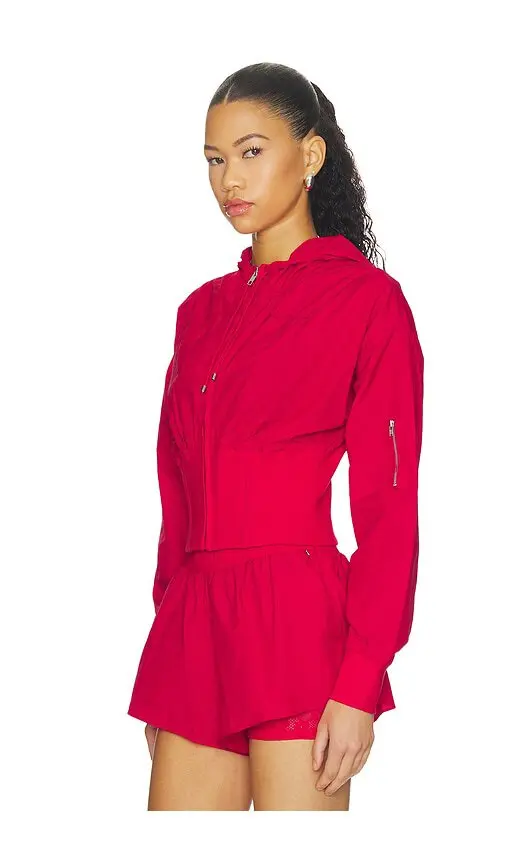 FLEUR DU MAL Nylon Jacket In Red