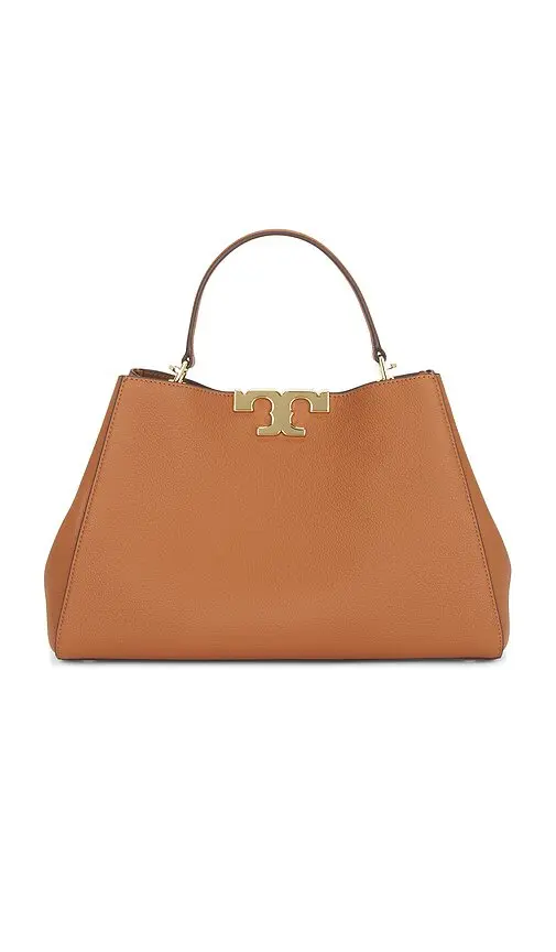 Tory Burch Eleanor Soft Satchel Bag In Tan