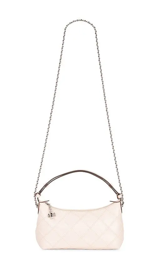 Tory Burch Fleming Distressed Pochette Bag In Pink