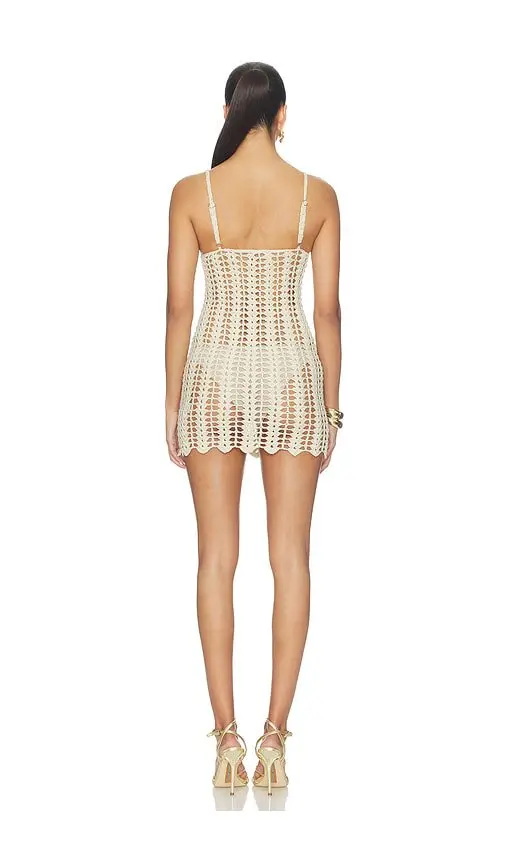 Superdown Magnolia Crochet Mini Dress