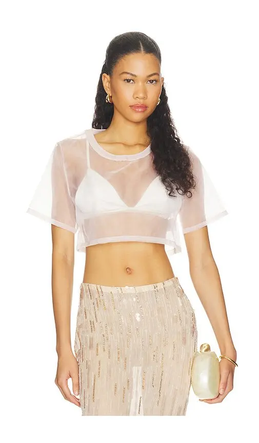 MAY MASHIAH Milly Top In Metallic Gold