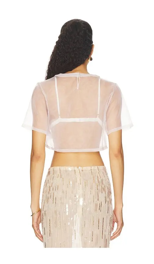 MAY MASHIAH Milly Top In Metallic Gold