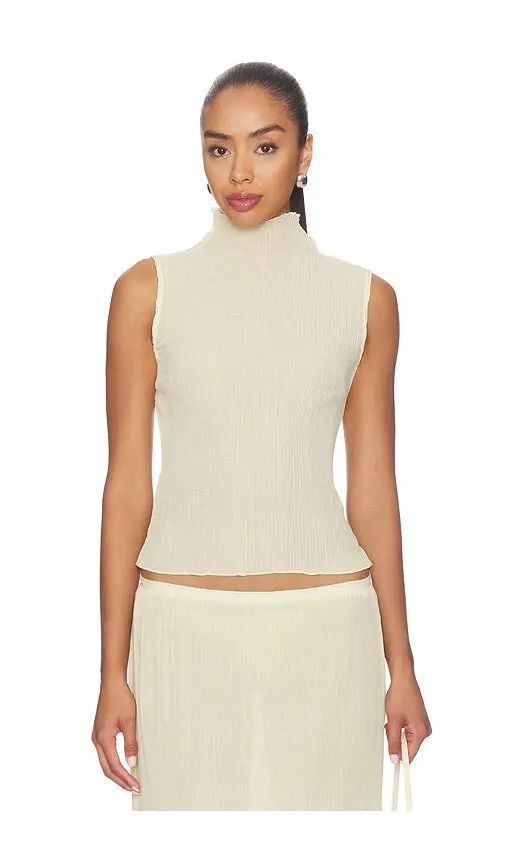 Lioness Ford Top In Yellow - Soft Lemon