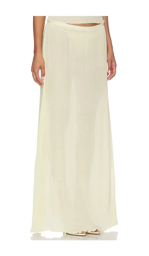 Lioness Ford Maxi Skirt In Yellow