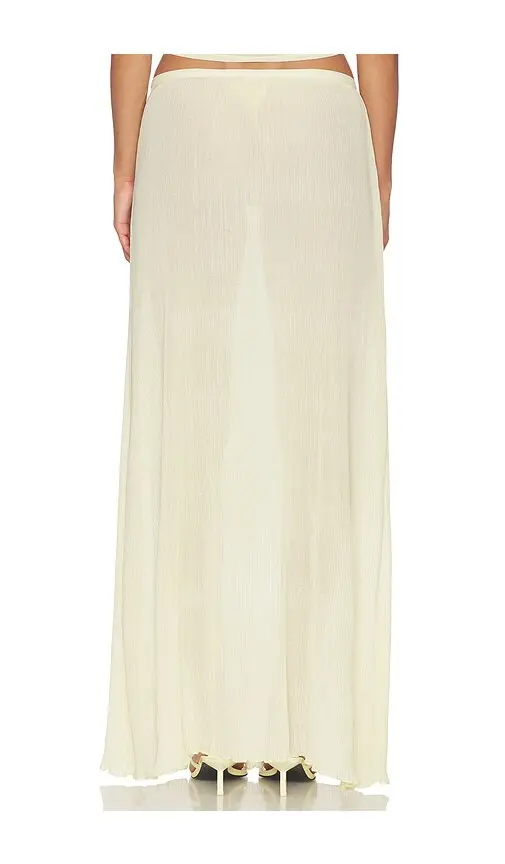 Lioness Ford Maxi Skirt In Yellow