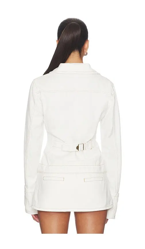Lioness Bronx Denim Jacket In White