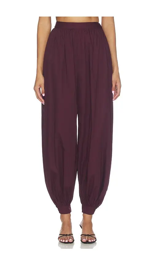 ROTATE BY BIRGER CHRISTENSEN Balloon Pleated Pants In Purple