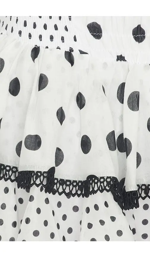 Charo Ruiz Ibiza Polka Dot Mini Dress - White Dots