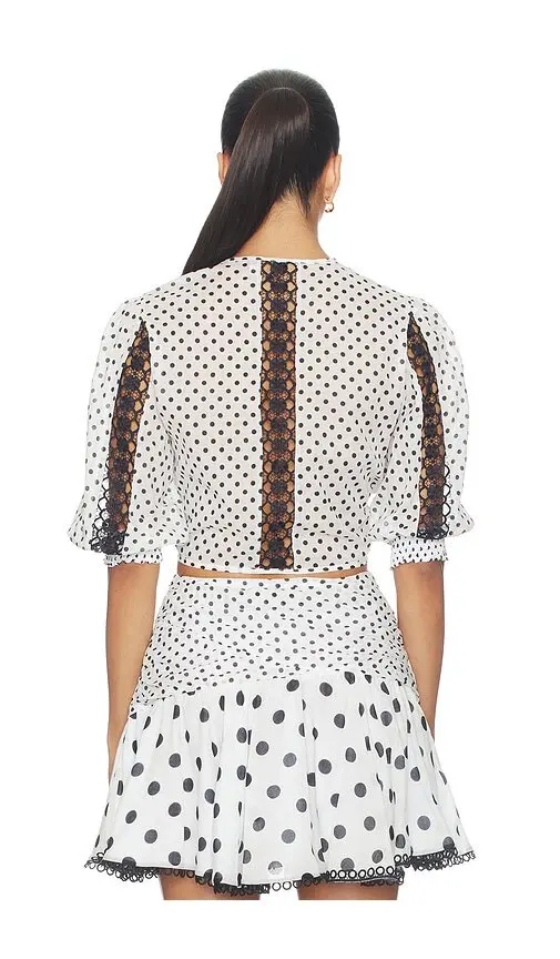 Charo Ruiz Ibiza Olivar Blouse In Black & White