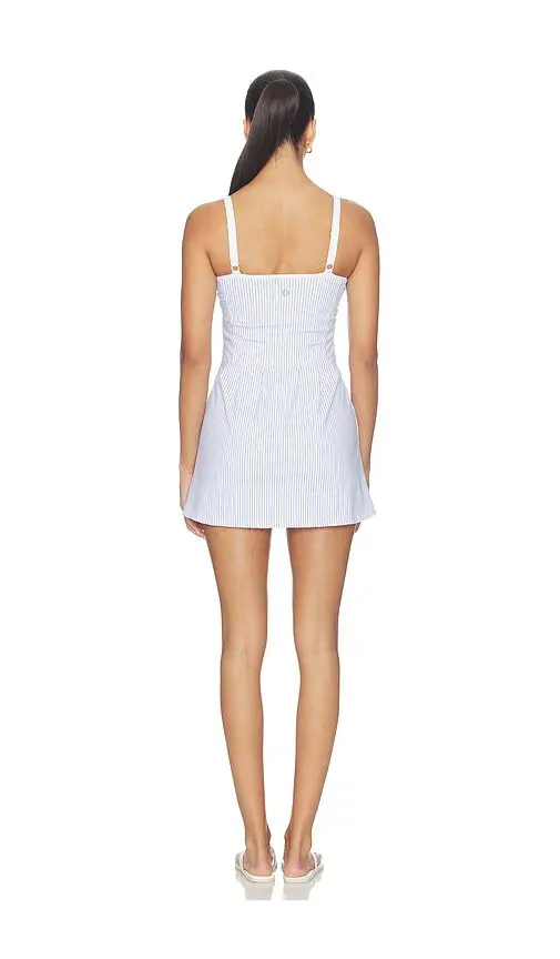 ASTORIA Pleated Tennis Dress In Baby Blue